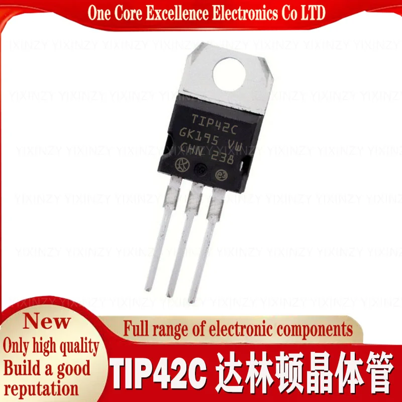 10 piezas TIP30C TIP31C TIP32C TIP41C TIP42C TO220 MOSFET FET diodo triodo integrado IC ...