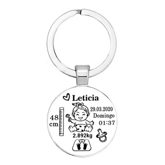 Newborn Birth Accessories | Custom Keychain Baby Name | Custom Key ...