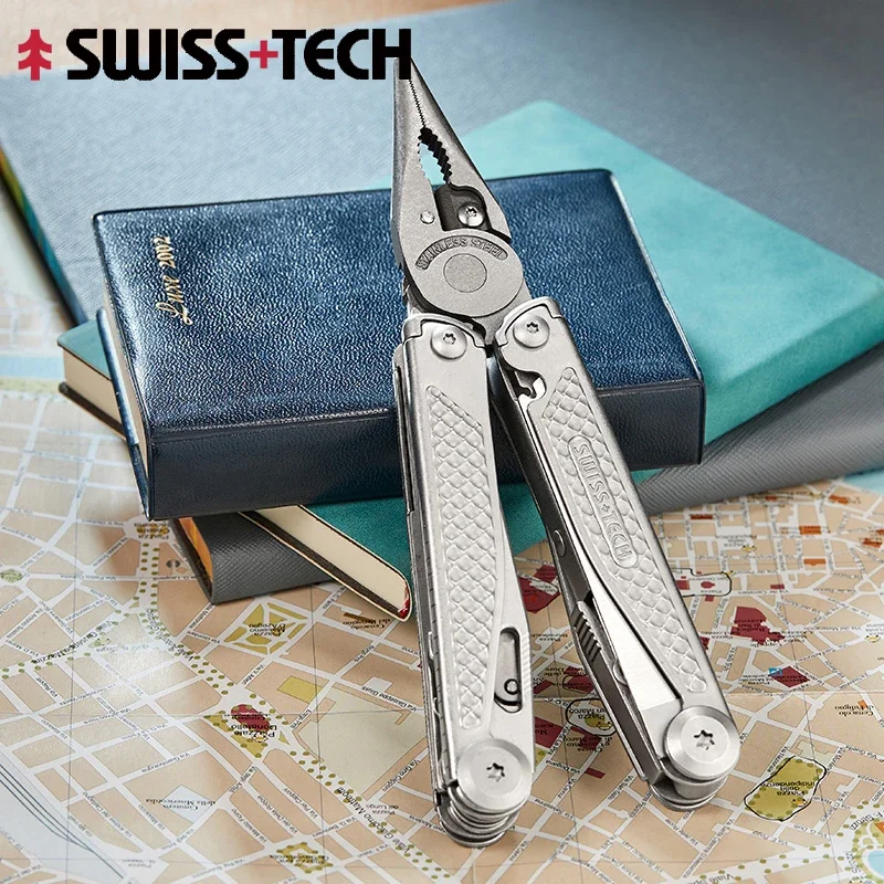 SWISS-TECH-18-In-1-Multitool-Folding-Pliers-Multi-functional-Tools ...
