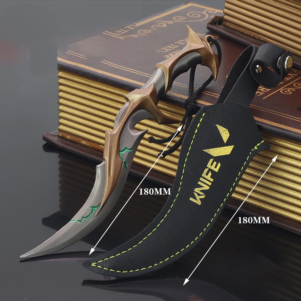 18CM Valorant Game Peripheral Forsaken Ritual Blade with Leather Case ...