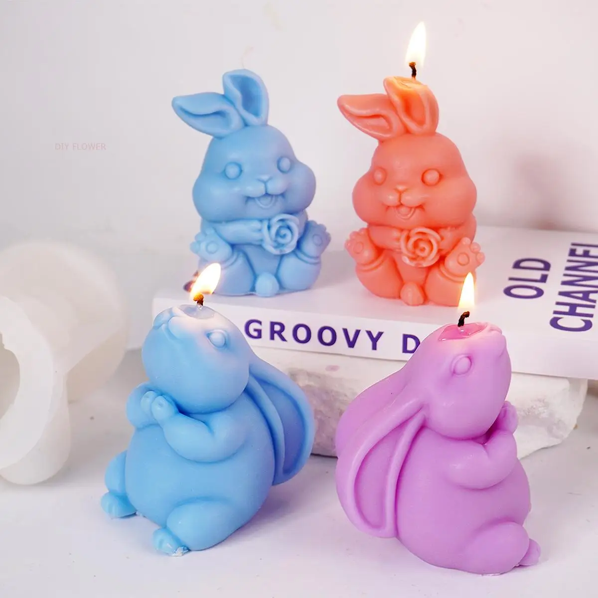 3D-Bunny-Candle-Silicone-Mold-Easter-Big-Ear-Rabbit-Scented-Candle-DIY ...