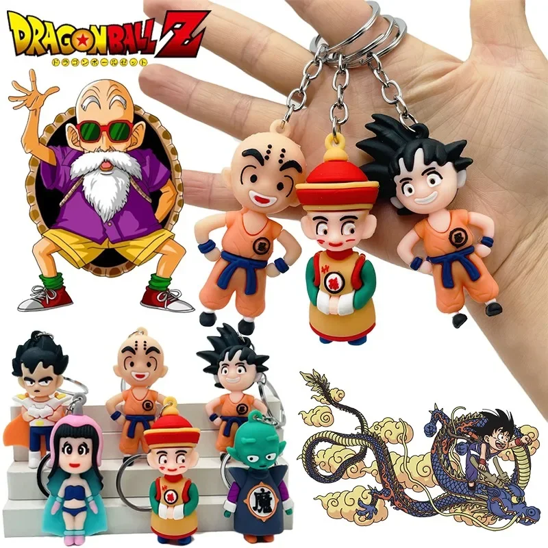 Dragon-Ball-Goku-Figure-Key-Chains-Anime-PVC-Keychains-Pendents-Krillin ...
