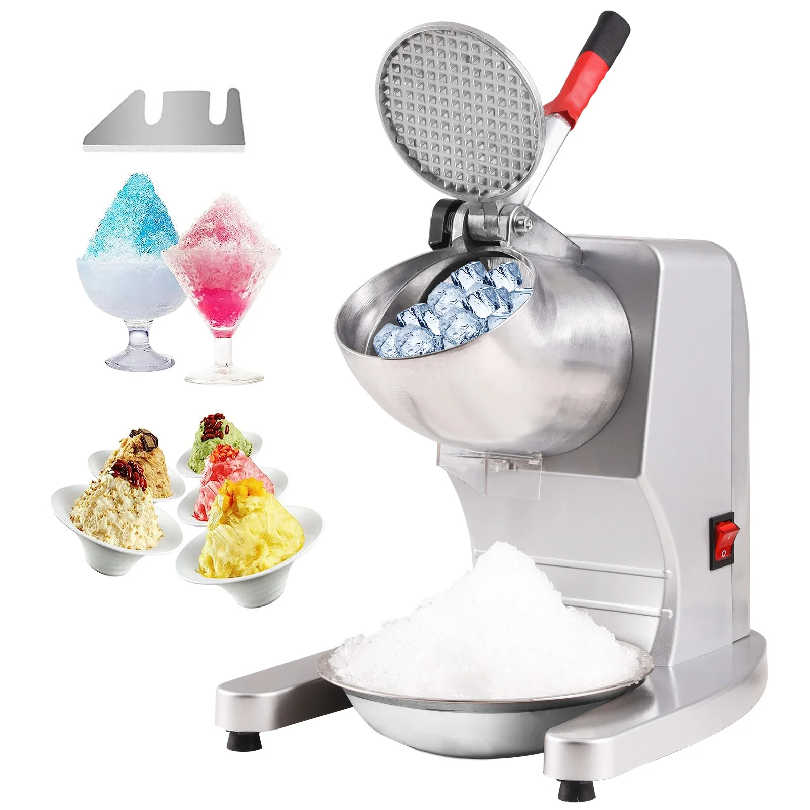 VEVOR-Ice-Crushers-Machine-220lbs-Per-Hour-Electric-Snow-Cone-Maker-w-4 ...