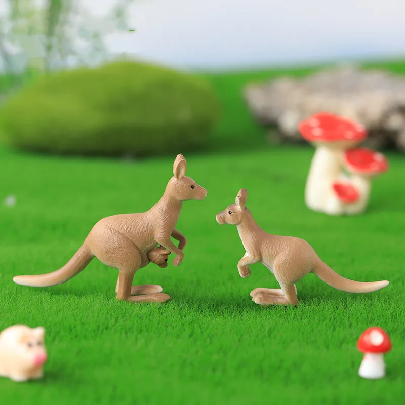 2pcs-Set-Figurine-Miniature-Cute-Kangaroo-Family-Micro-Landscape ...