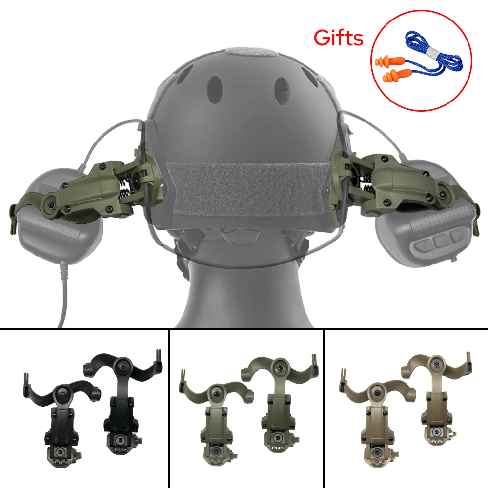 Shooting-Headset-Bracket-Kit-Multi-angle-Rotation-Helmet-Rail-Adapter ...