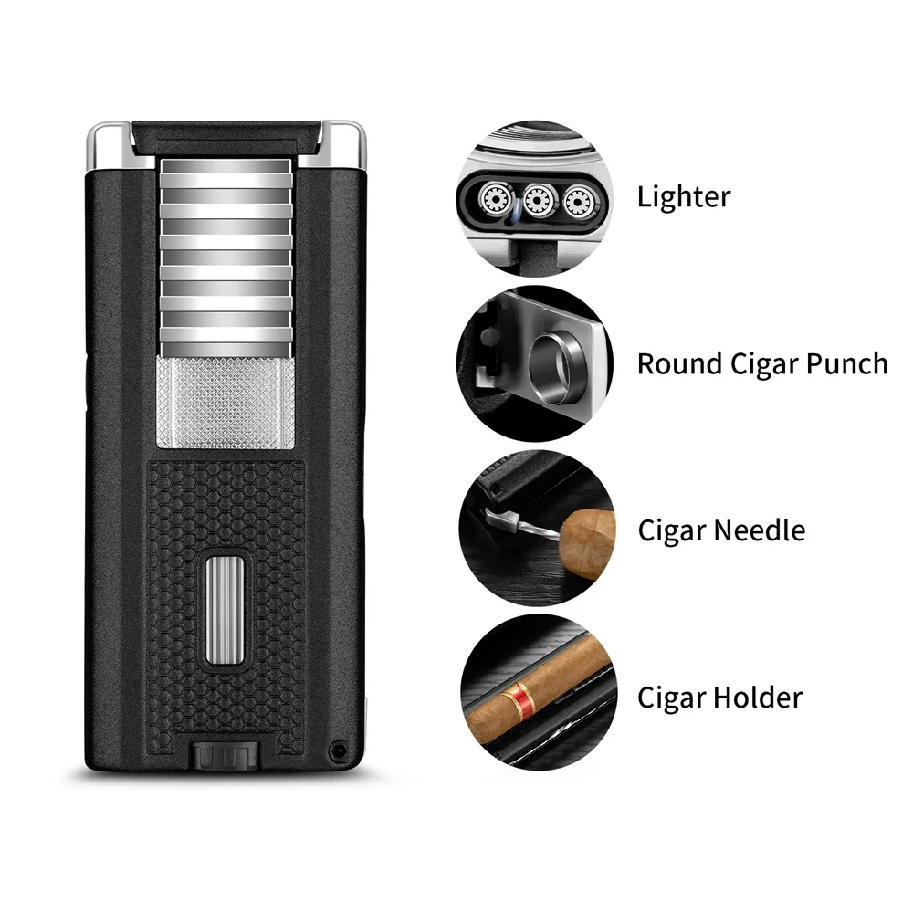 4-in-1-Multi-functional-Lighter-Portable-Travel-Holder-Drill-Needle ...
