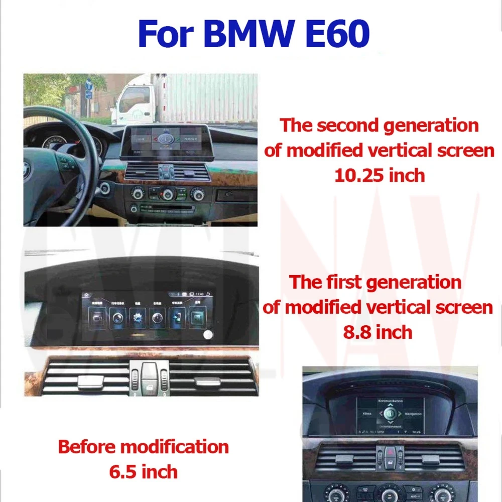 For Bmw 5 Series E60 E61 E63 E64 2003 - 2010 Original Car Without Aux Install Android Radio Can ...