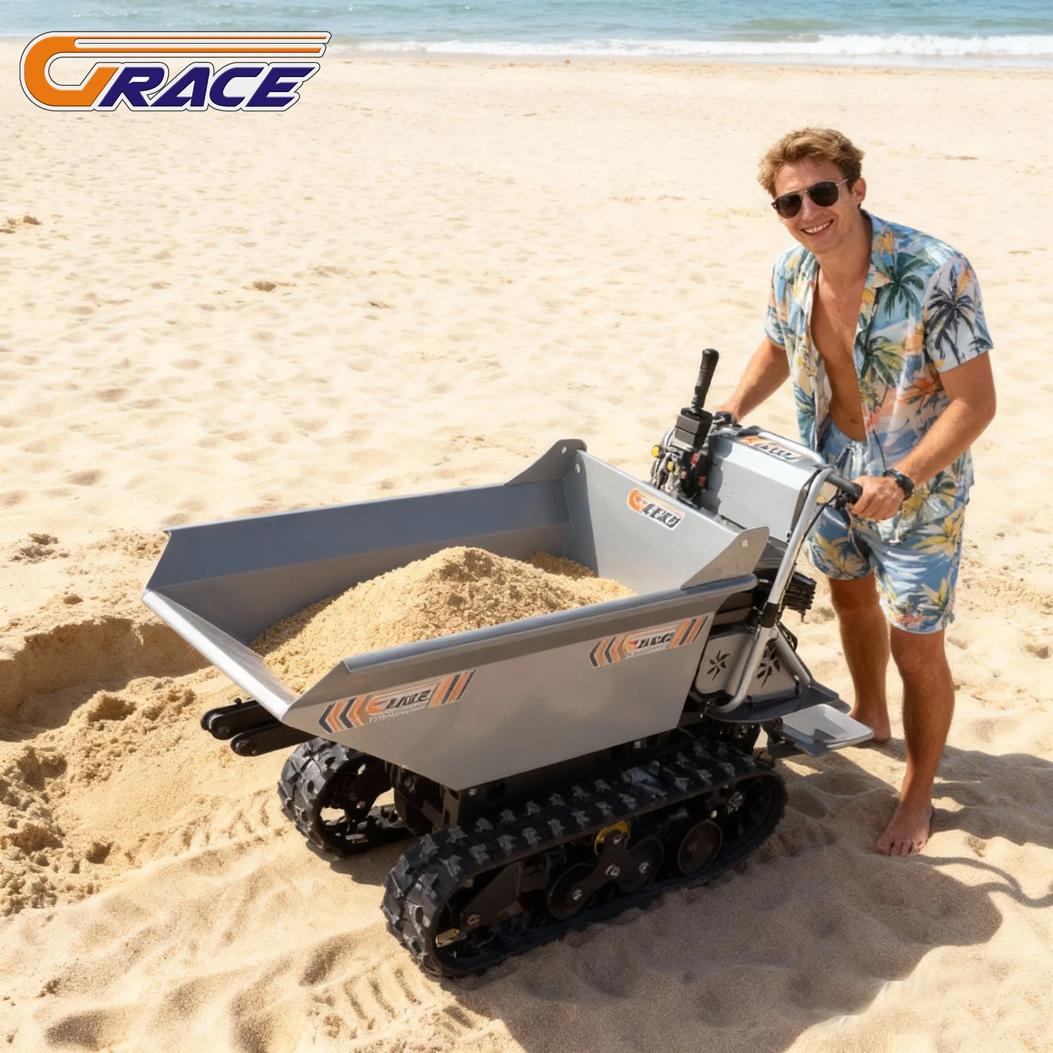 Offre spéciale 500kg Mini piste Dumper Mini chenille Dumper hydraulique ...