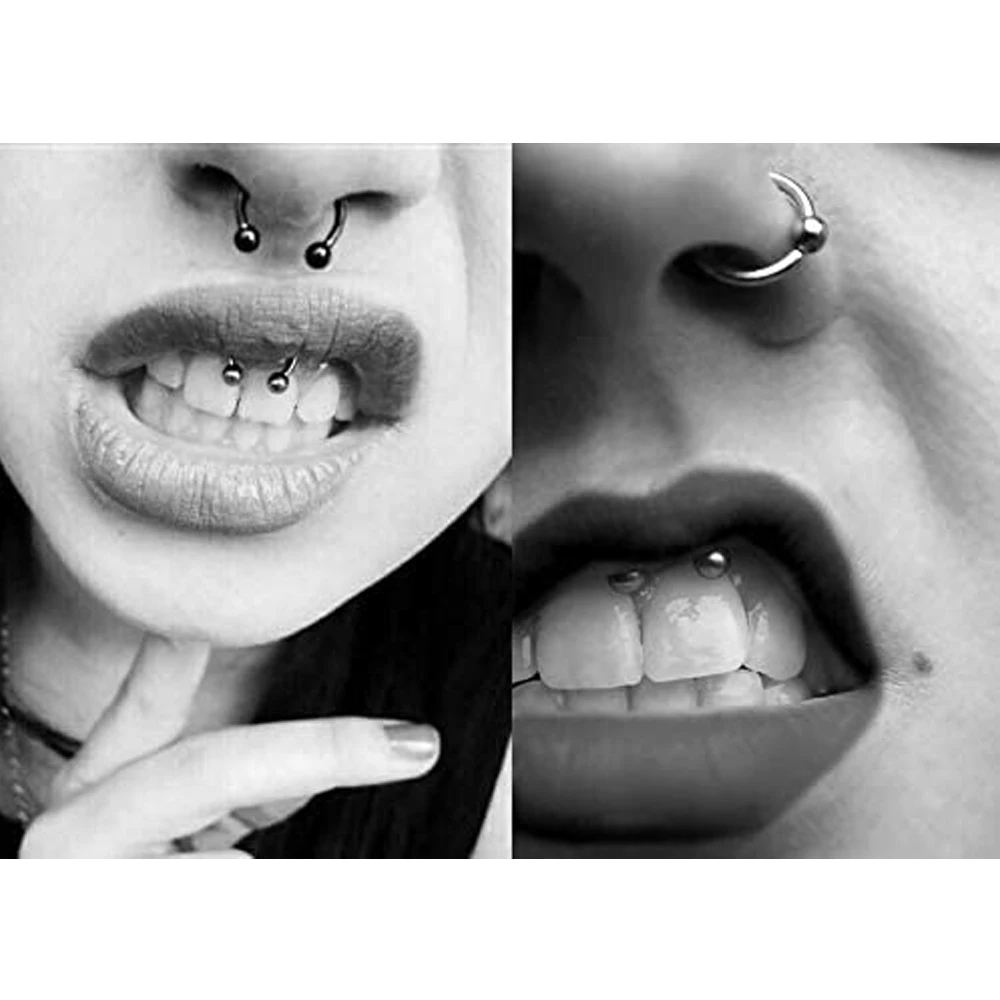 Smiley Piercing And Septum