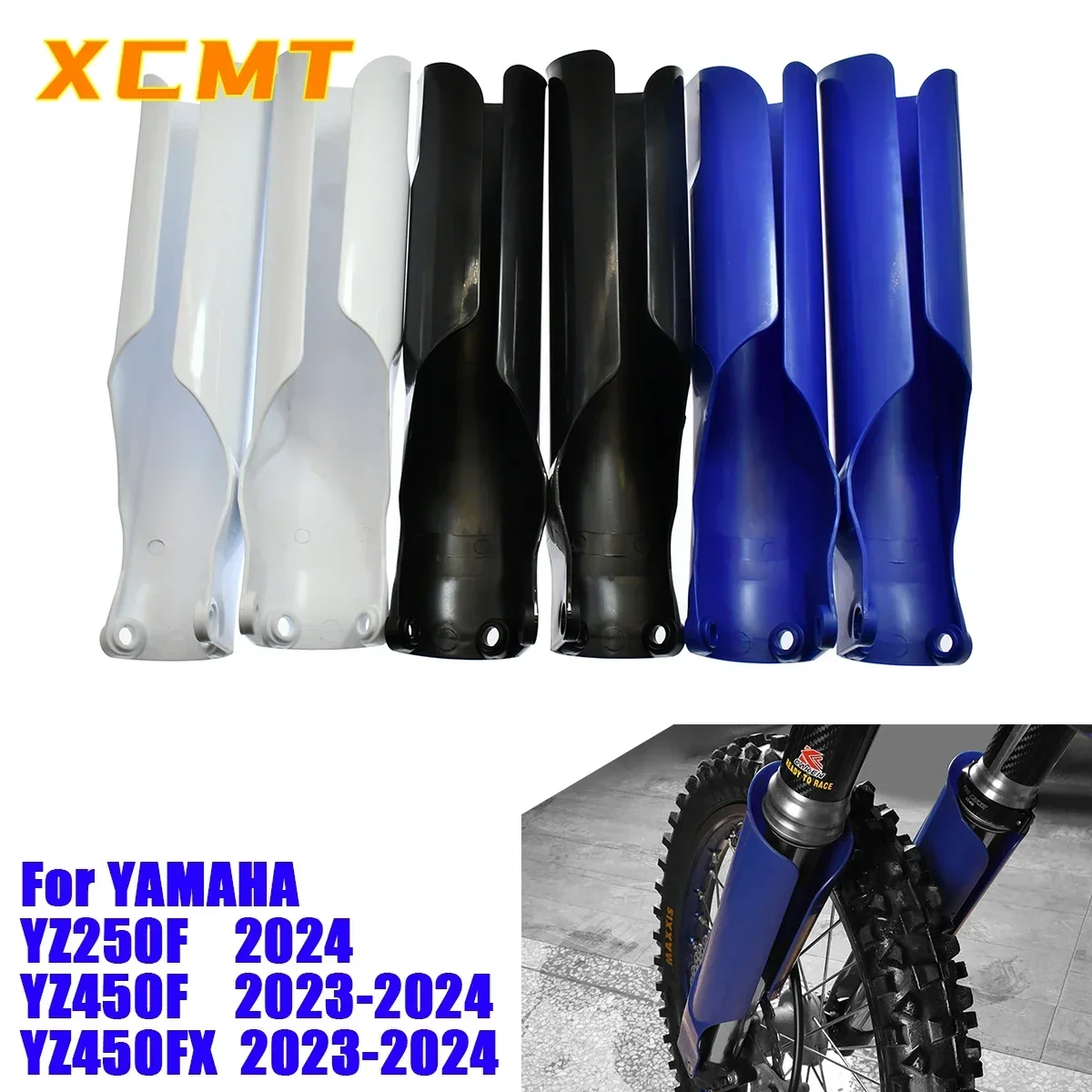 Motorcycle-Plastic-Protectors-Front-Shock-Absorber-Fork-Cover-Guard-For ...