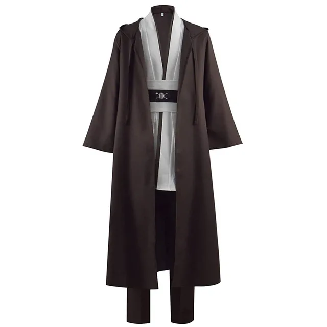 Obi Wan Kenobi Cosplay Costume Star and War Jedi Robe Suit Halloween ...