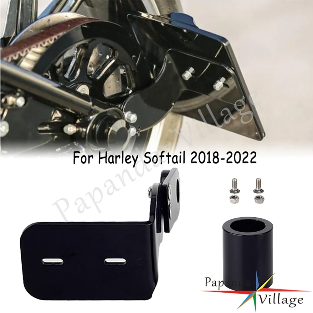 Motorcycle-Side-Mount-License-Plate-Bracket-For-Harley-M8-Softail-Sport ...