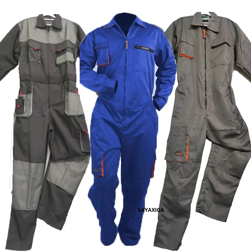 Work-Clothing-For-Men-Cargo-Overalls-Fly-Pockets-work-jumpsuit-Coverall ...