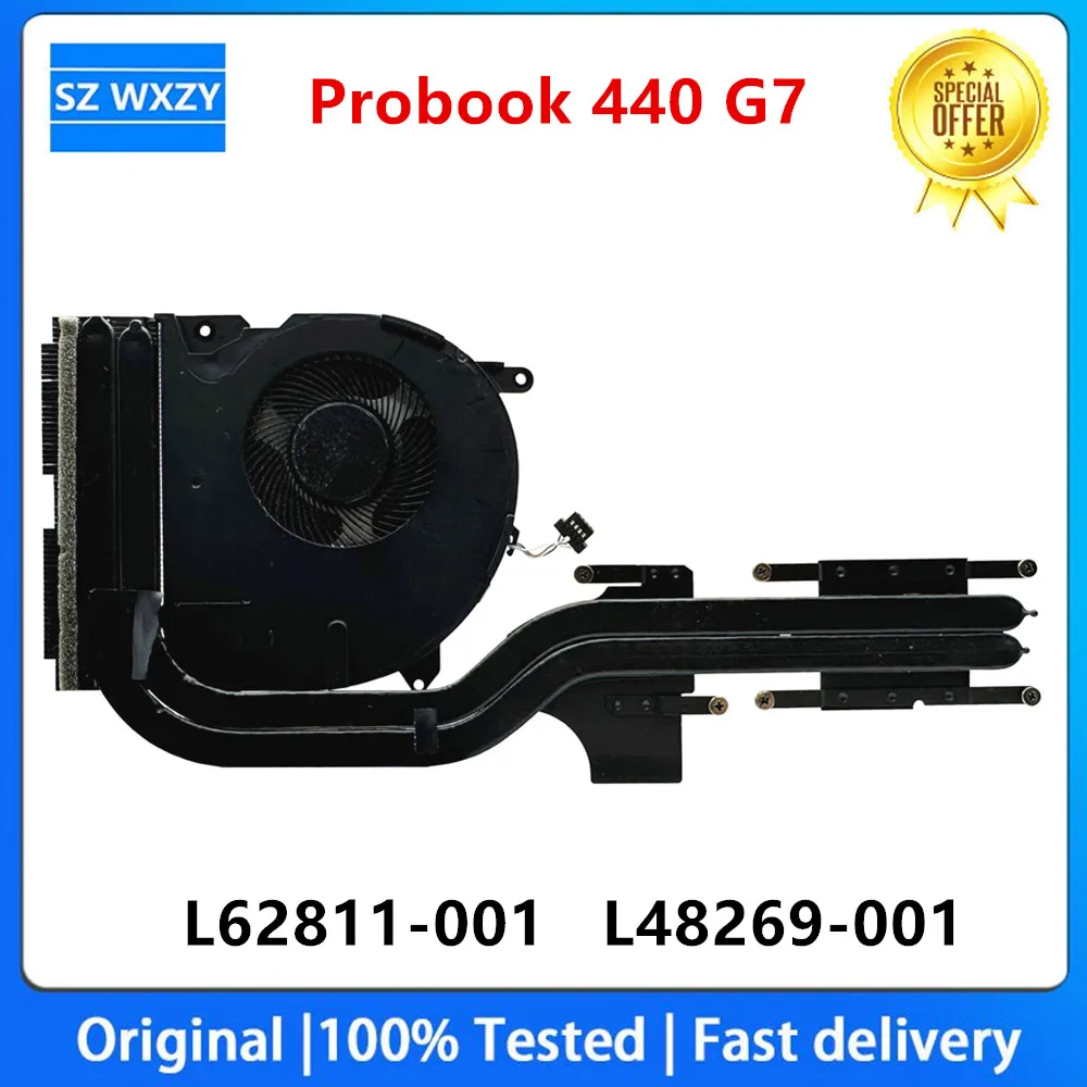 For-HP-Probook-440-G7-Laptop-CPU-GPU-Heatsink-Cooling-Fan-L62811-001 ...