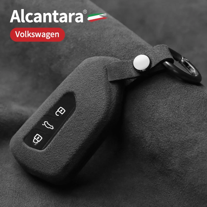 Alcantara-Car-Key-Case-Cover-For-VW-Volkswagen-ID-3-ID-4-Golf-8-MK8 ...
