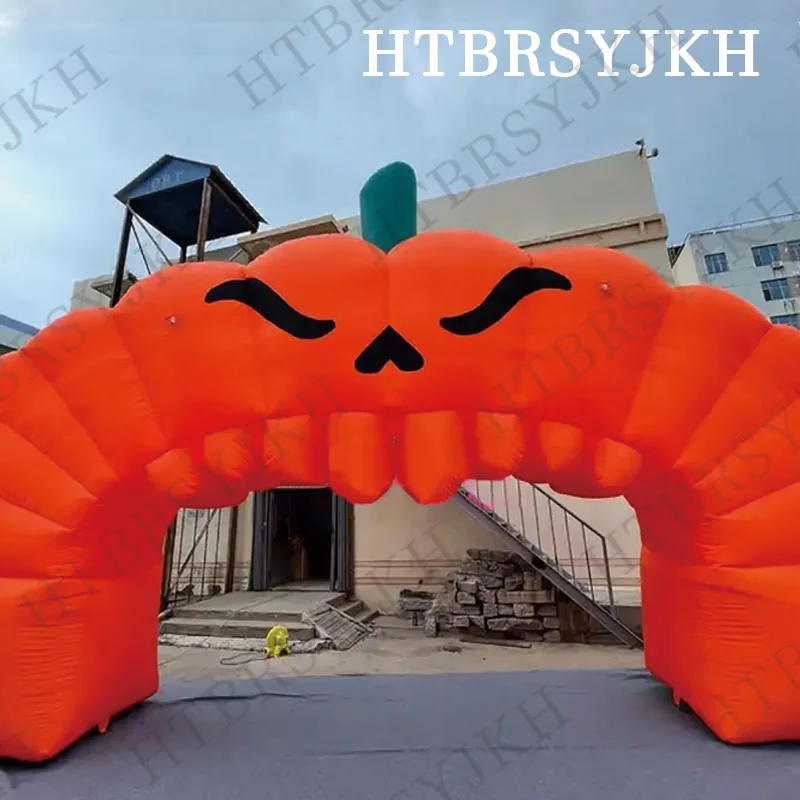 Halloween-inflatable-Frowning-Pumpkin-Arch-Halloween-party-decoration ...