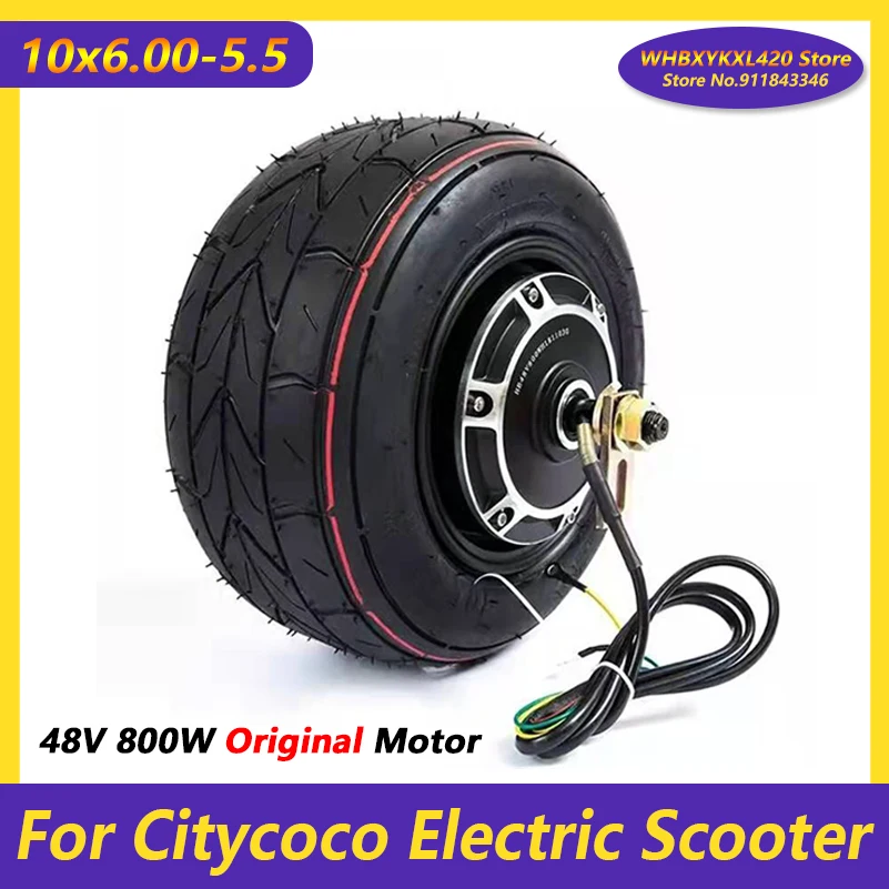 10x6.00-5.5 48v 800w motor original para citycoco scooter elétrico cubo ...