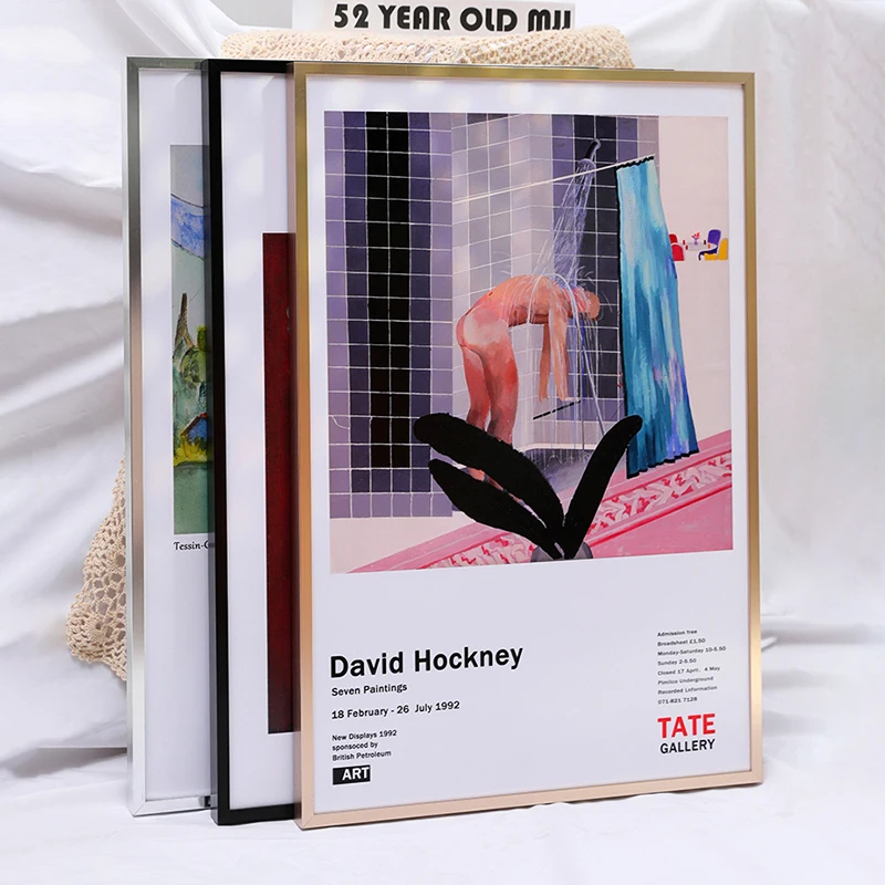 Cadre-photo-moderne-en-m-tal-bross-mat-riel-de-montage-mural-noir ...