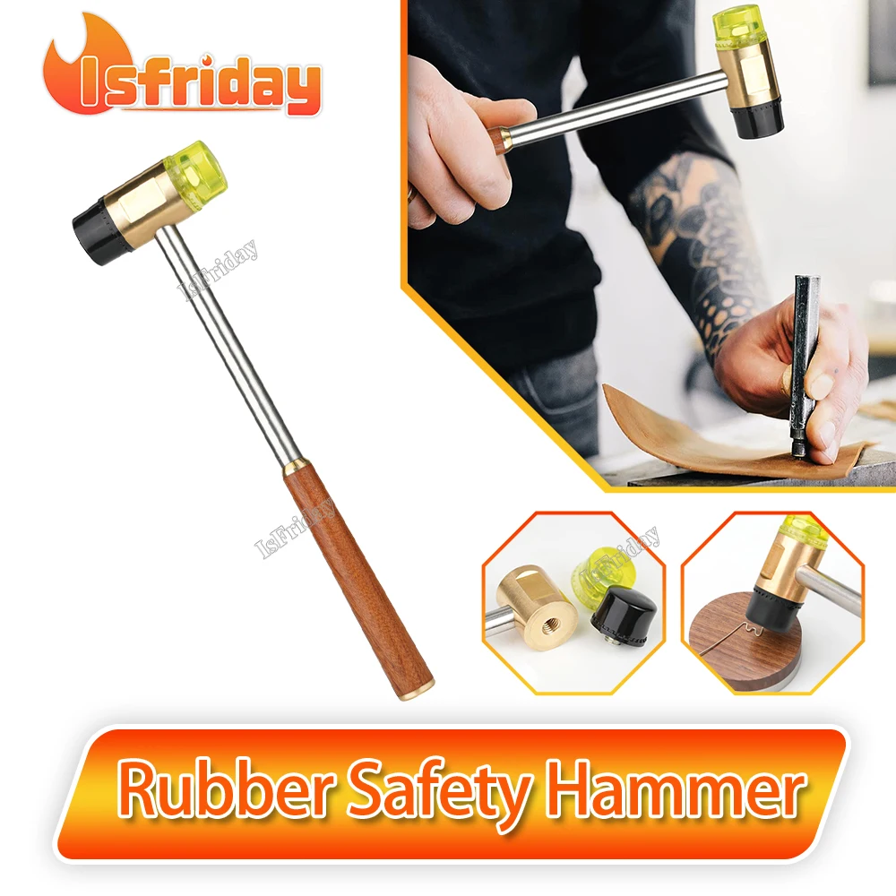 Double-Face-Tap-Rubber-Hammer-23-5cm-Tools-Multifunctional-Soft-Hammer ...
