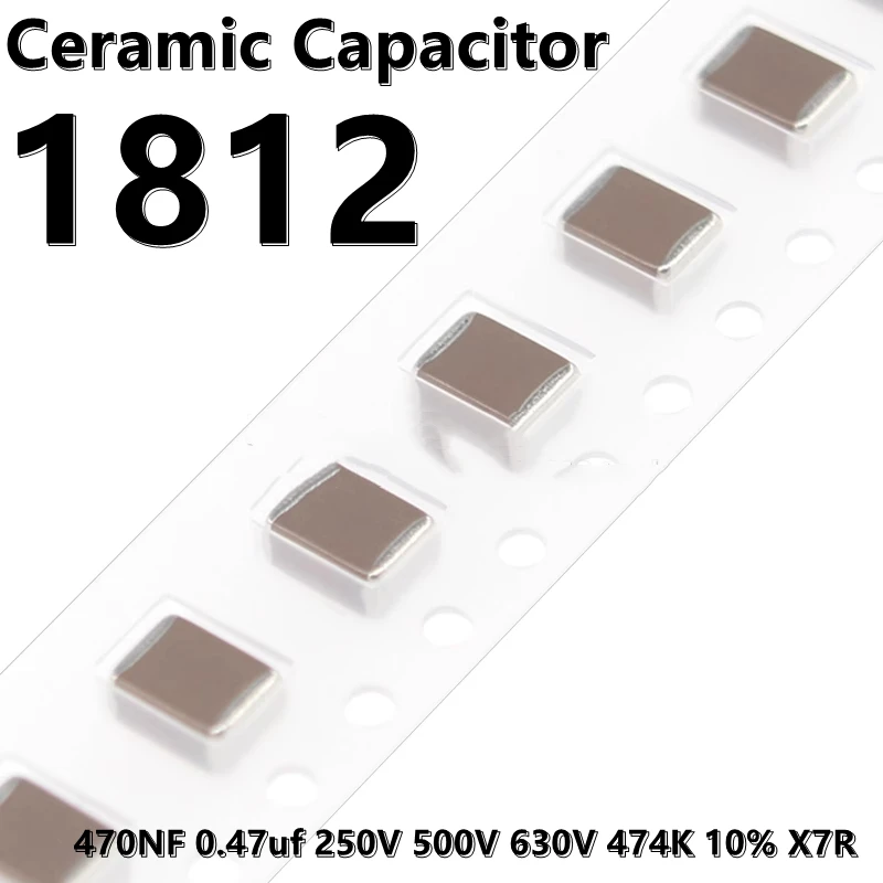 10pcs-1812-470NF-0-47uf-250V-500V-630V-474K-10-X7R-4532-SMD-Ceramic ...