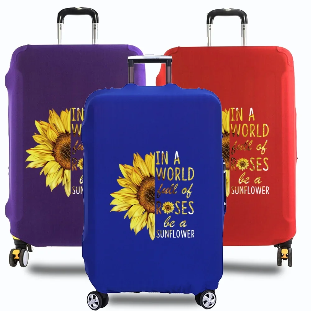 Luggage Cover Stretch Fabric Suitcase Protector daisy series Baggage ...