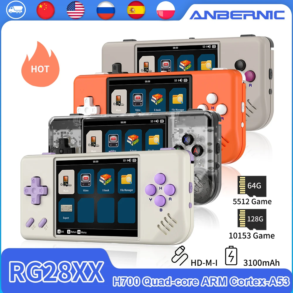 ANBERNIC-RG28XX-Handheld-Game-Console-Linux-Retro-Video-Players-64GB ...