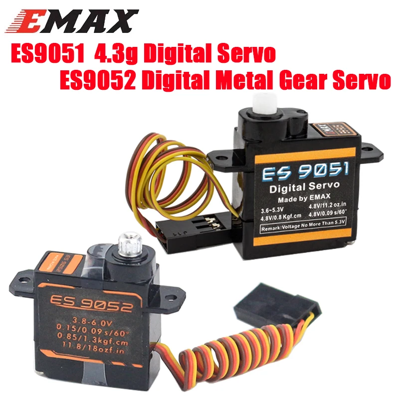 1PCS-4PCS-EMAX-ES9051-ES9052MD-Digital-Metal-Tooth-Servo-Suitable-For ...