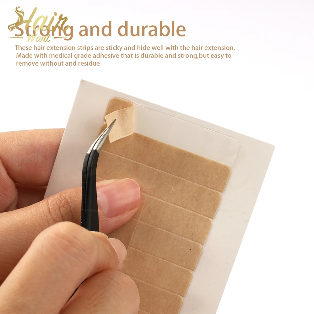 Hair Want Hair Extension Tape Tabs Double Sided Replacement Tape ...