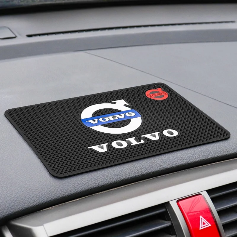 Car-Anti-skid-Pad-PVC-Car-Logo-Dashboard-Decoration-For-Volvo-V60-V90 ...