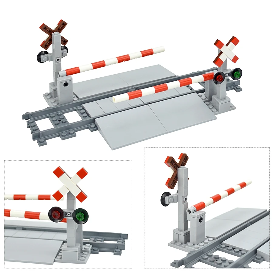 City Train Walkway Parts Tracks Train Station Bricks Railway Buffer ...