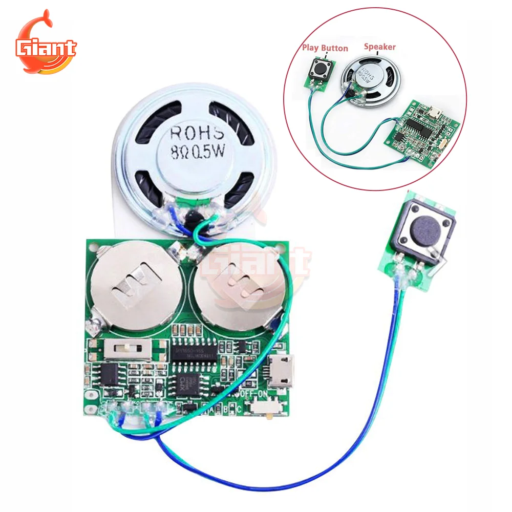 8M-MP3-WAV-Music-Voice-Player-Programmable-Board-USB-Downloadable ...