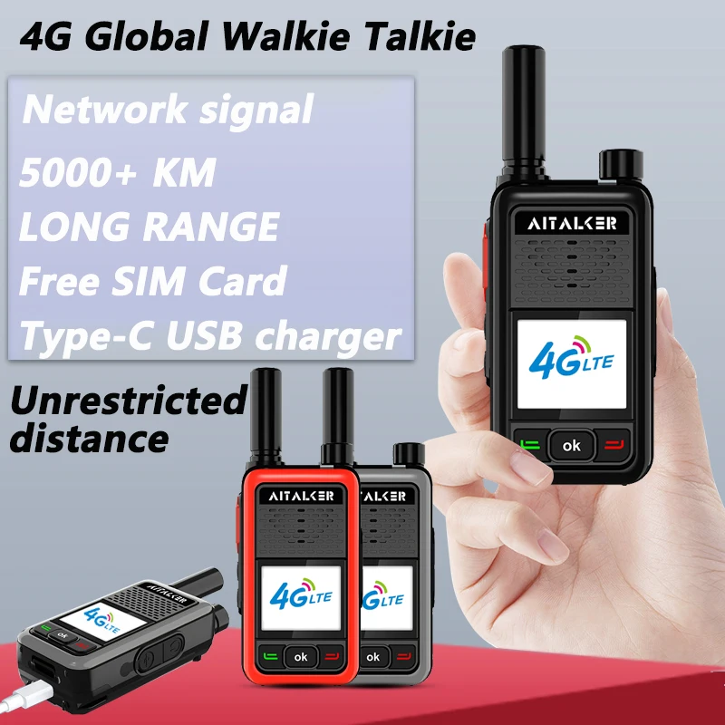 DP1400-Walkie-Talkie-4G-Radio-With-Sim-Card-50KM-5G-Long-Range-Two-Way ...