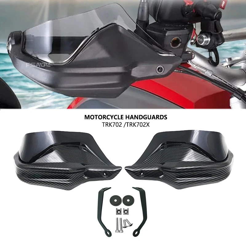 TRK702-TRK702X-Carbon-Look-Motorcycle-Handguard-Shield-HandGuard ...