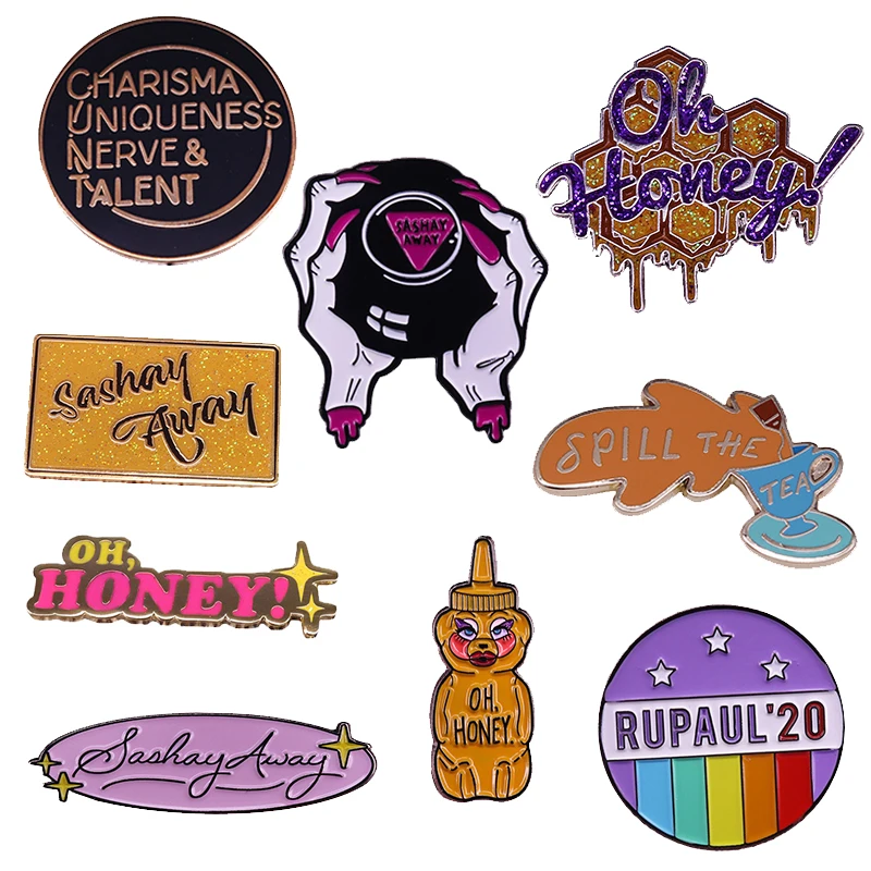 Fashion-TV-Series-Brooch-Queens-Badge-RuPaul-s-Drag-Race-Enamel-Pin ...