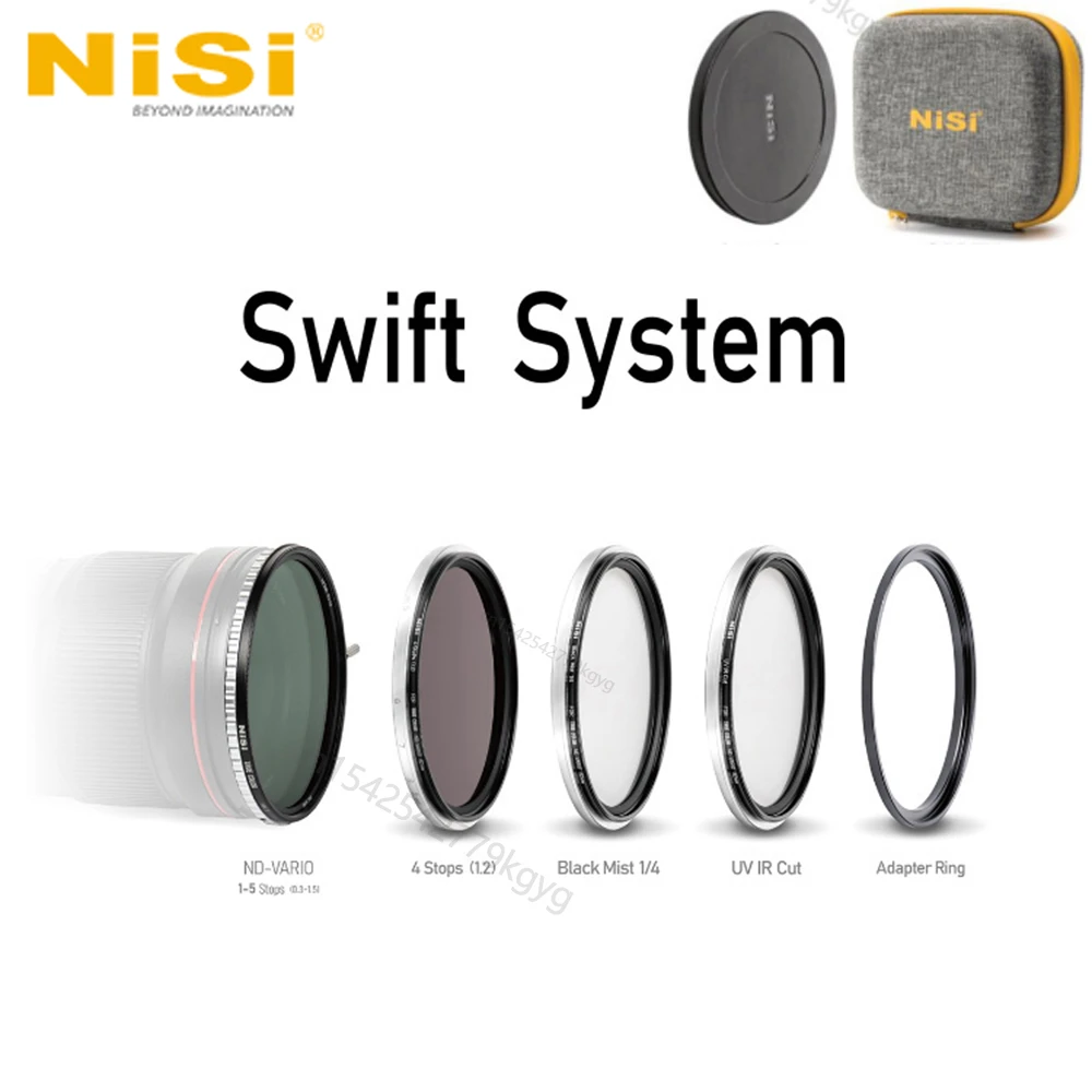 Nisi Swift System Adsorbable Round Filter Set ND1 5 5 9 1 9 Stops Black ...
