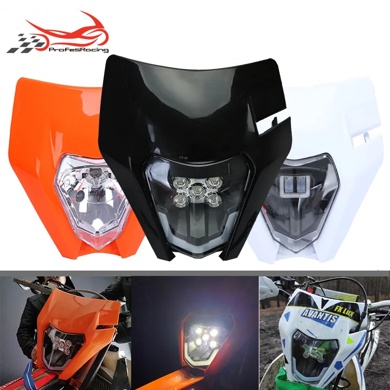 Front-Light-Motorcycle-Headlight-LED-Universal-Headlamp-For-KTM-EXC ...