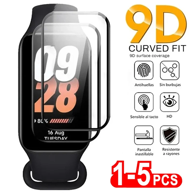 1-5pcs-Soft-Tempered-Glass-for-Xiaomi-Band-8-7-Pro-Full-Screen ...