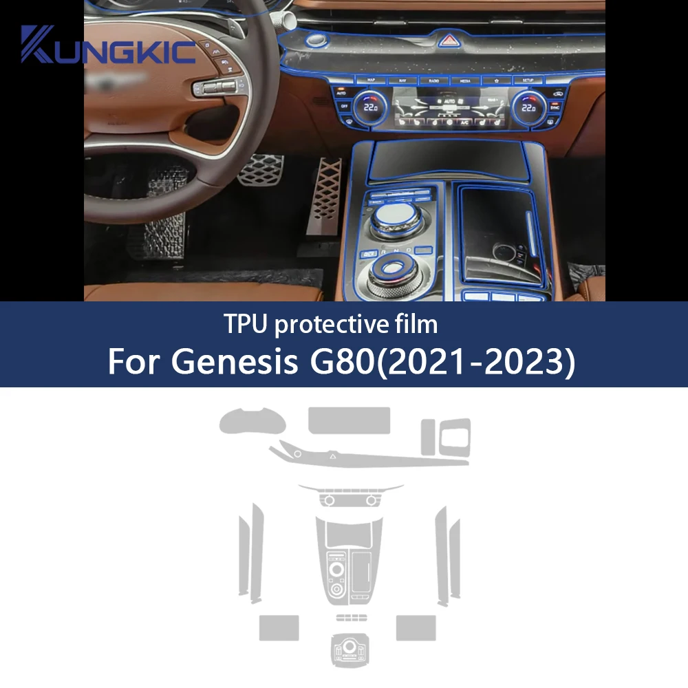 For Genesis G80 2021-2023 Car Accessories Interior Thin Film ...