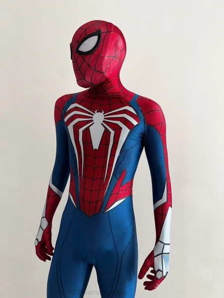 Drak Blue PS5 Advanced Spiderman Costume Cosplay 3D Printed Spandex ...