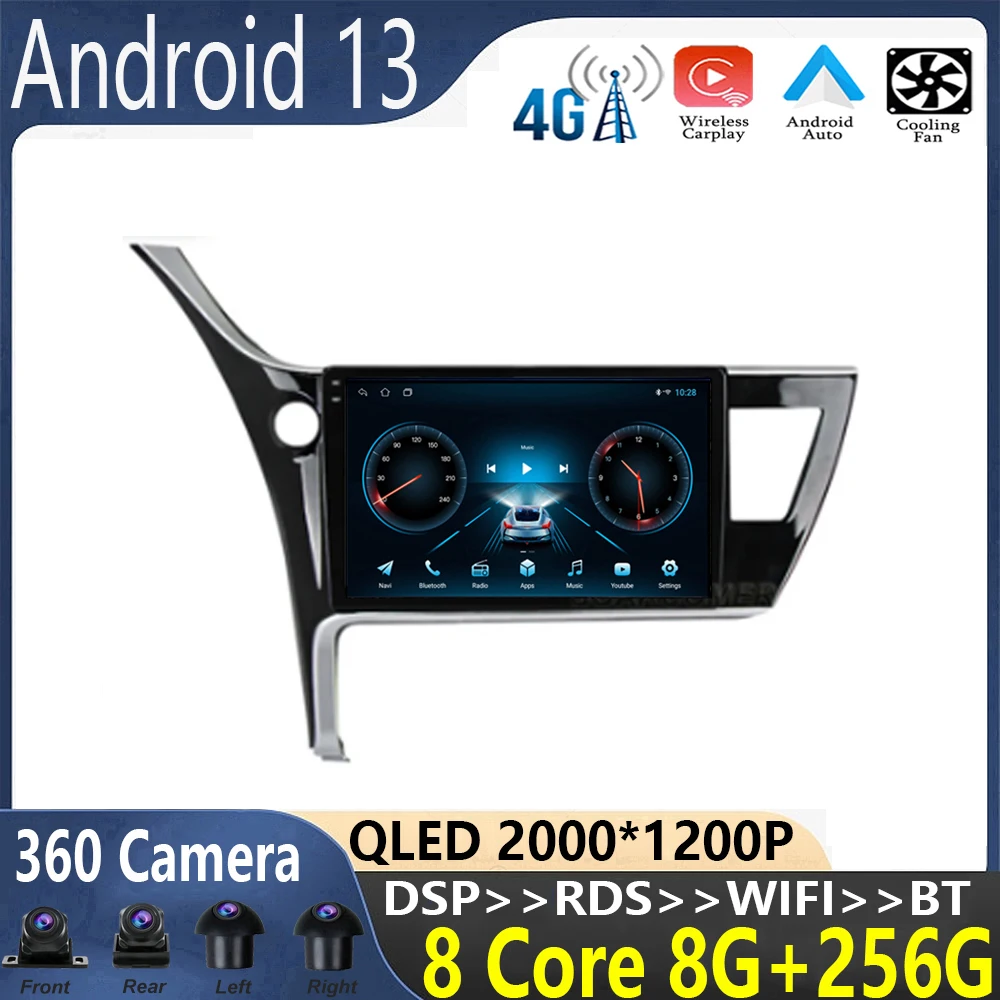 9-inch-android-13-For-Toyota-Corolla-11-Auris-E180-2017-2018-2019-Car ...
