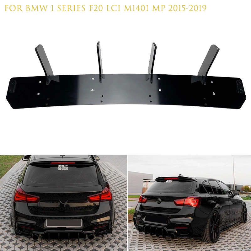 Car Tail Wing Decoration Strips Rear Diffuser Bumper Rear Lip Spoiler ...