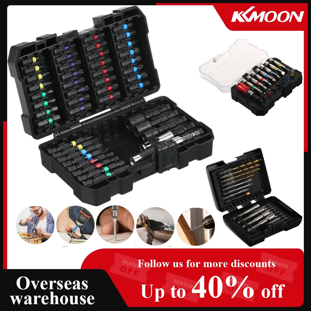 15-20-45PCS-Drill-Bit-Set-Screwdriver-Bit-Set-Impact-Driver-Bit-Set-for ...