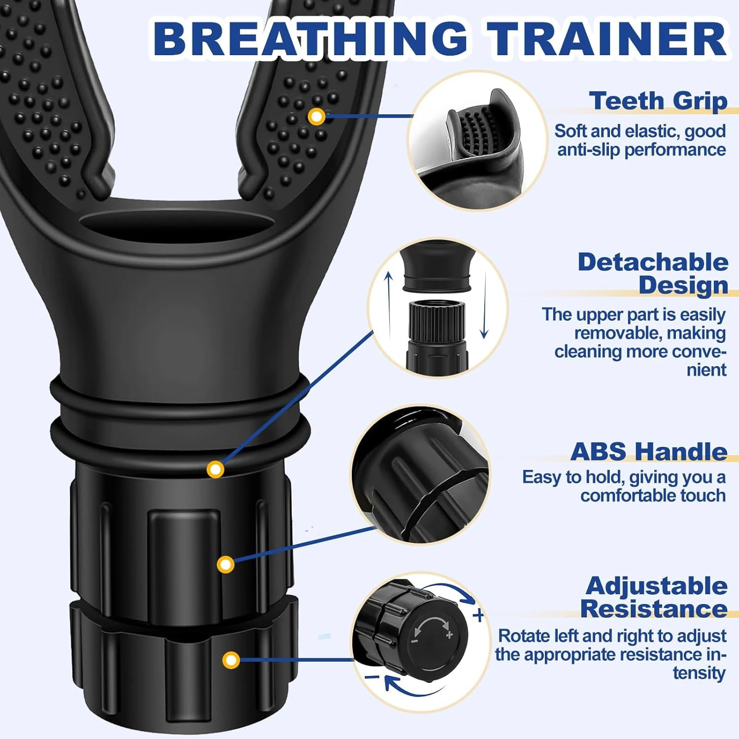 Adjustable Lung Breathing Trainer – THE FITNESS GOAL