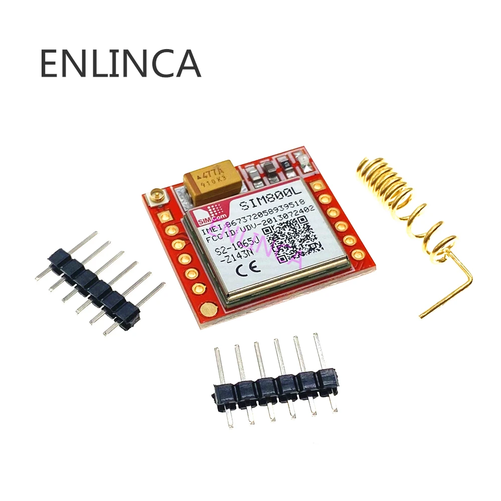 Smallest SIM800L GPRS GSM Module MicroSIM Card Core Board Quad band TTL ...
