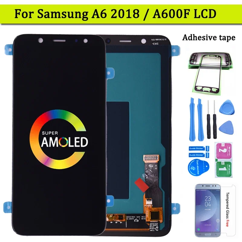 Super AMOLED For SAMSUNG A6 2018 A600 A600F A600FN LCD Display with ...
