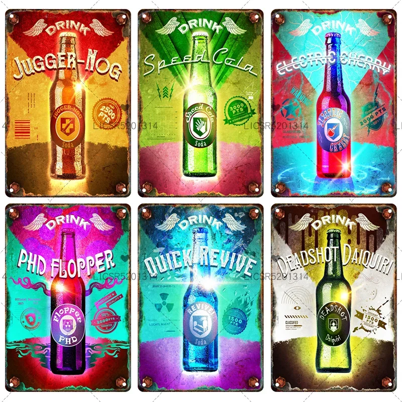 Creative-Graffiti-Beer-Metal-Sign-Tin-Painting-Beer-Poster-Home-Living ...