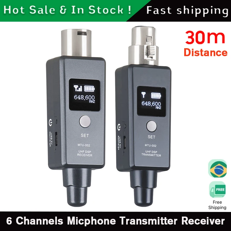 Microphone-Wireless-System-Wireless-Microphone-Transmitter-System-UHF ...