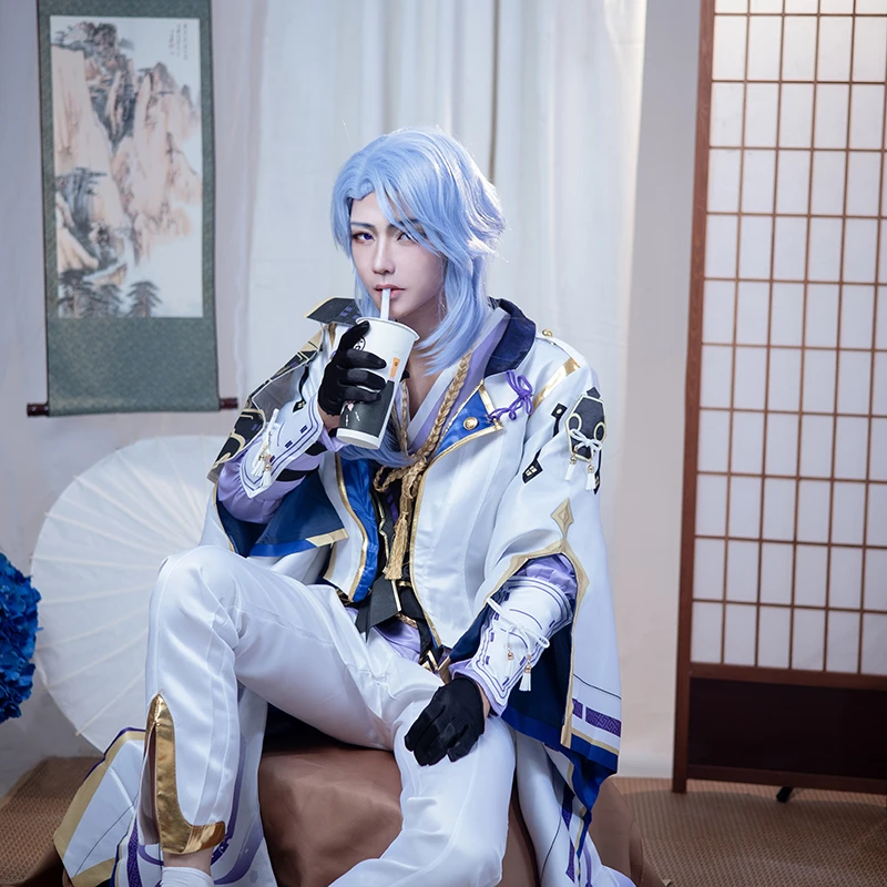 ROLECOS Game Genshin Impact Kamisato Ayato Cosplay Costume Outfits ...