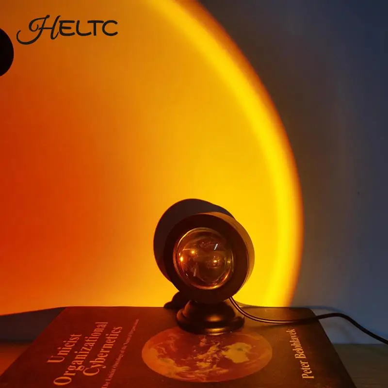 Led USB Sunset Lamp Projector Home Decor Night Light Portable Mood ...