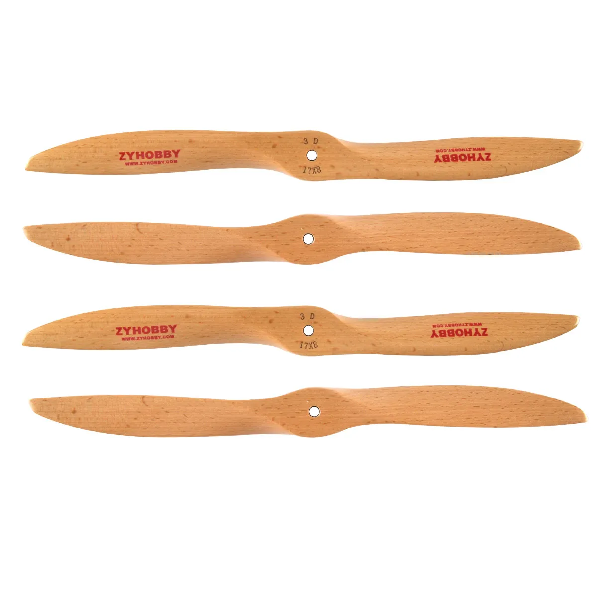 1Pc-3D-2-Blade-17X8-17X10-18X10-19X8-19X10-20X8-20X10-Strong-Wooden ...